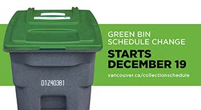 City will collect green bins every two weeks starting December 19 ...
