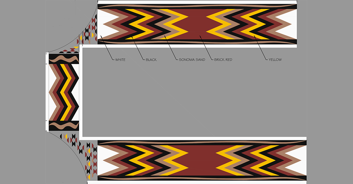 Musqueam artist-designed crosswalk in Marpole | City of Vancouver