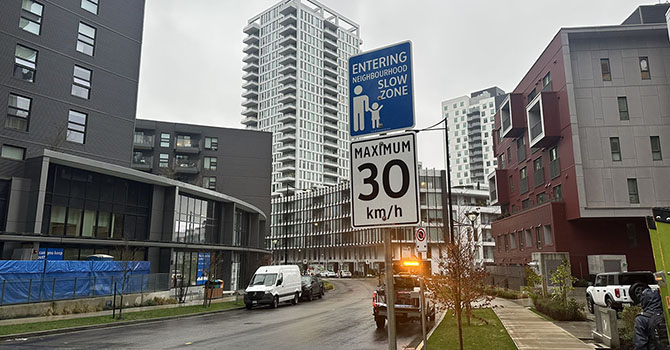 Slow down for safety: Drive under 30 km/h on local, residential streets ...