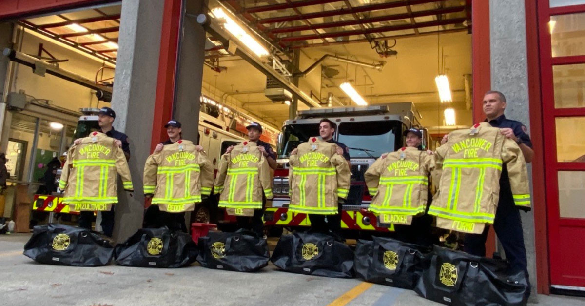 Firefighters receive first sets of PFAS-free turnout gear | City of Vancouver